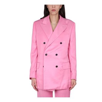 Tom Ford Soft Fluid Twill Boyfriend DB Jacke - - Jackets - Damen - Rosa - S
