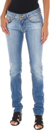 Met Skinny Jeans mit Nieten am Bund - - Jeans - Damen - Blau - W27