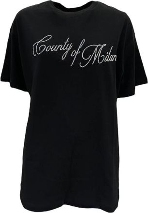 Marcelo Burlon Kurz&auml;rmelige T-Shirts - - Tops - Damen - Schwarzk - S