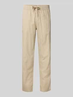 Matinique Straight Fit Leinenhose mit elastischem Bund Modell Barton