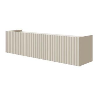 Selsey Meuble TV Suspendu Fiorra 144x38 cm - Design Moderne Cachemire - Meuble Télé avec Passages Câbles et 3 Compartiments - Murale en Panneaux Stratifiés e