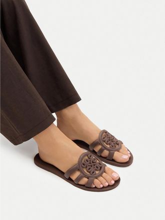 Nine West Pantoletten Nine West CEO-CT1120 Braun