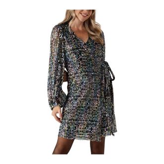 Ibana Buntes Pailletten-Minikleid Dayina - - Dresses - Damen - Schwarzk - XS