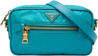Prada Sac bandouli&egrave;re vintage Pre-owned - Femme - Pre-owned - Bleu - Taille: ONE Size