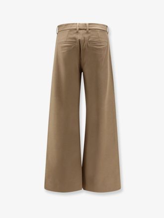 Max Mara Womens Trousers Smmgela Cotton-Blend Beige