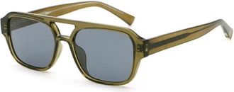 Generic Lunettes De Soleil Polaris&eacute;es &Agrave; Monture Carr&eacute;e For Hommes Et Femmes, Style Ext&eacute;rieur, D&eacute;coration De F&ecirc;te(Green)