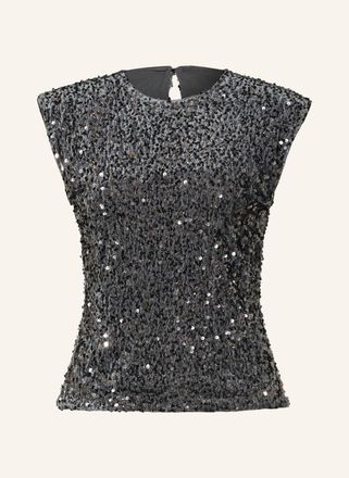 Ted Baker Mesh-Top Vielie Mit Pailletten grau