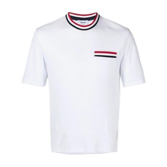 Thom Browne Pointelle-knit Cotton T-shirt