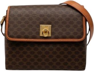 Celine Pre-owned Vintage Canvas Crossbody Bag - Femme - Pre-owned - Brun - Taille: ONE Size