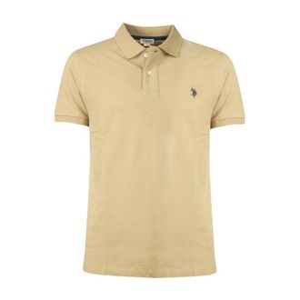 U.S.Polo Association Casual Logo Sport Polo Shirt - - Tops - Herren - Beige - XL