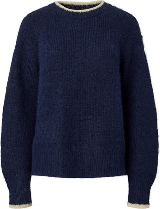 Pieces Pcivy Ls O-Neck Contrast Knit Noos Bc