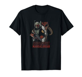 Star Wars The Mandalorian Boba Fett My Fathers Vatertag T-Shirt
