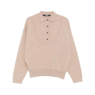 Jacquemus Pallone Polo Sweater - - Knitwear - Damen - Beige - M