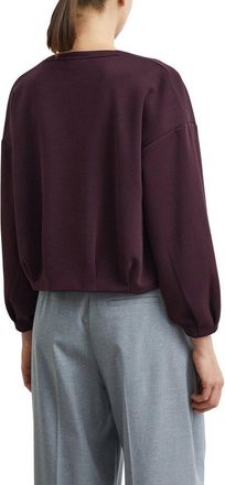 Comma Sweater kurz geschnitten / Rundhals / Viskose-Stretch