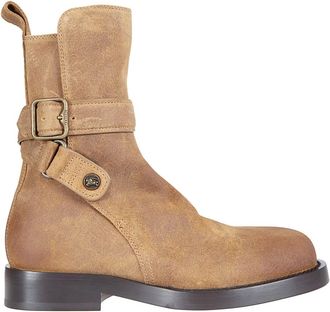 Burberry Femme, Chaussures, Brun, Taille: 38 1/2 EU Bottines &agrave; Boucle