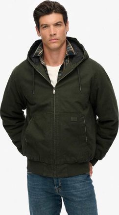 Superdry Surplus Goods - Jacke aus Canvas in Olivgr&uuml;n mit Kapuze