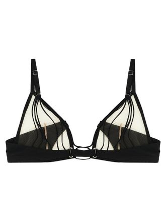 Rick Owens Womens Black Nylon Bra Clothing