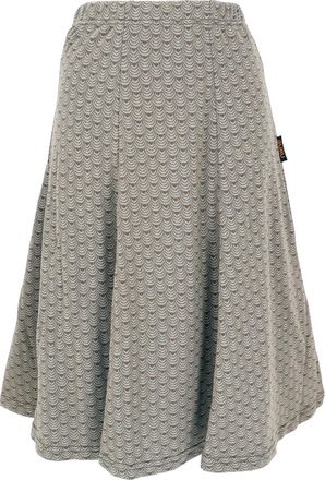Guru Shop Rock aus Bio-Baumwolle, Jacquard Rock - Taupe, Damen, Size:M