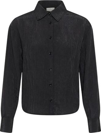 Kaffe KAdebbie Shirt - - Blouses & Shirts - Damen - Schwarzk - L