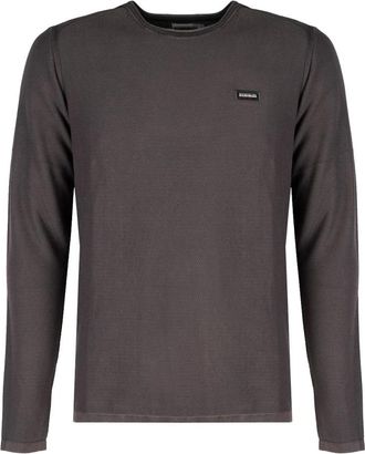 Napapijri Pull &agrave; col rond - Homme - Pulls - Gris - Taille: XL