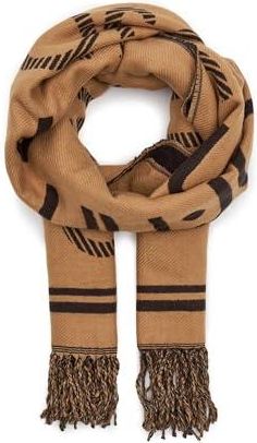 Liu Jo Sciarpa Liu Jo donna stola jacquard monogram cammello C25LJ13 2F4006 T0300 MARRONE