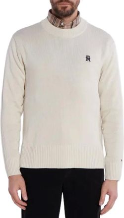 Tommy Hilfiger Homme, Pulls, Beige, Taille: XL Pull Ras du Cou