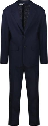 Hev&ograve; Homme, Costumes, Bleu, Taille: M Single Breasted Suits