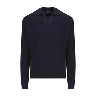 Ermenegildo Zegna Polo-Kragen Pullover - - Tops - Herren - Blau - M