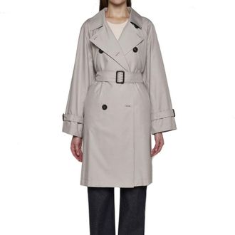 Max Mara Womens Beige Cotton Coat Clothing