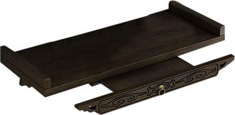 Generic Schreinaltar | Schwebende Regale f&uuml;r Wanddekoration, doppellagiges Regal mit starker Tragf&auml;higkeit, montierter Pr&auml;sentationsst&auml;nder f&uuml;r Buch, Zuhause,