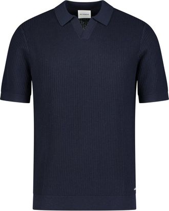 Roy Robson Strick-Poloshirt aus einem Baumwoll-Mix mit Struktur, Regular Fit in