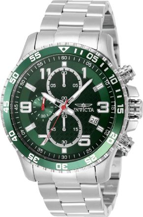 Invicta Specialty 69818 Herrenuhr - Quarzwerk - Stahl mit gr&uuml;nem Zifferblatt - 48 mm