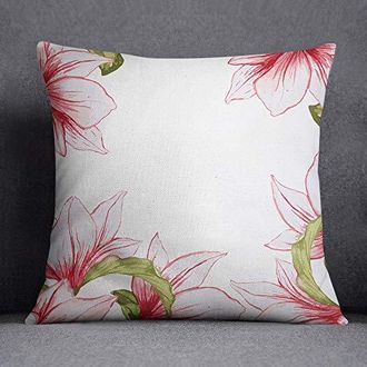 Bonamaison Le Jardin du Lin Kissenh&uuml;llen, Cotton, Mehrfarbig, 45x45