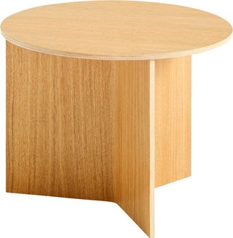 HAY Table dappoint Slit ronde en bois Hay