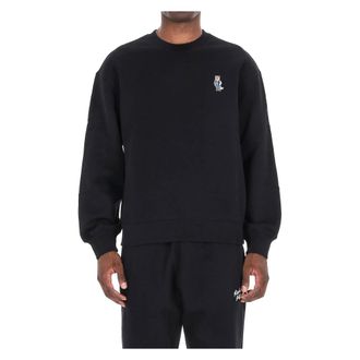 Maison Kitsun&eacute; Schwarzer Fuchspullover Regular Fit - - Sweatshirts & Hoodies - Herren - Schwarzk - S
