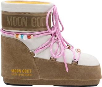 Moon Boot Femme, Chaussures, Multicolore, Taille: 36 EU Icon Low Suede Bead Bottes