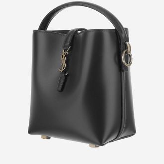 Saint Laurent Womens Shoulder Bag Le 37 Mini Black Calfskin