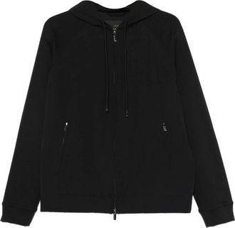 Paul & Shark Femme, Sweatshirts et sweats &agrave; capuche, Noir, Taille: 46 FR SweaT-shirt hybride en Dynamic et Jersey