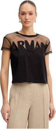 A|X Armani Exchange Logo T-Shirt - - Tops - Damen - Schwarzk - XS