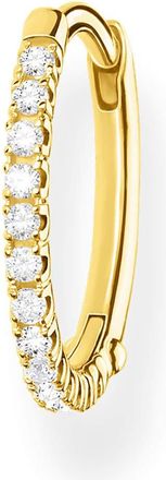 Thomas Sabo Thomas Sabo Einzel Creole weiße Steine vergoldetes Silber CR657-414-14