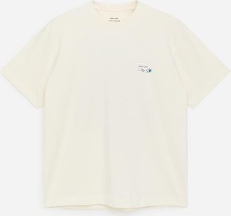 Arket CAF&Eacute; T-Shirt Mit Print -Wei&szlig;