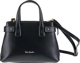 Pierre Cardin Sac &agrave; main pour femme en cuir v&eacute;ritable Made in Italy 27,5 x 20,5 x 10,5 cm 55099, Noir, Taille unique
