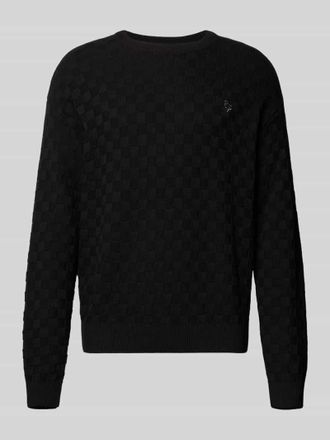 Review Regular Fit Pullover in Strick-Optik