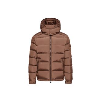 Moncler Moncler Doudoune Courte Maya Matte, Homme, Marron, Taille: 0
