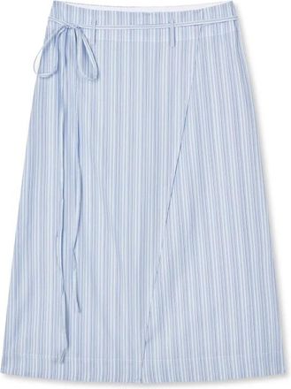 Mads Norgaard Femme, Jupes, Bleu, Taille: 36 FR Midi Skirts