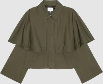 Frame Denim Veste The Paddock Cape Military Green