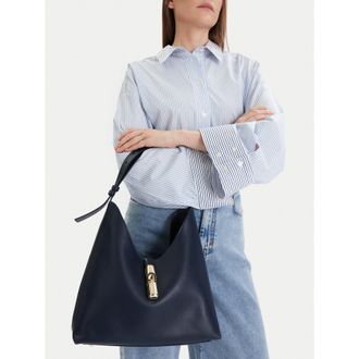 Furla Handtasche Furla Goccia M WB01499 BX3104 KH 4852S Dunkelblau