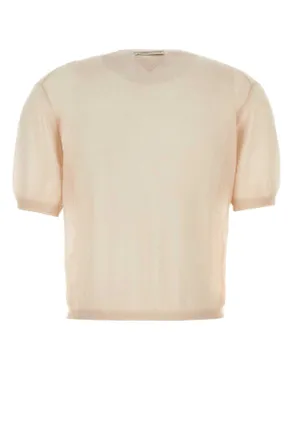 Prada Womens Cashmere Sweater Beige