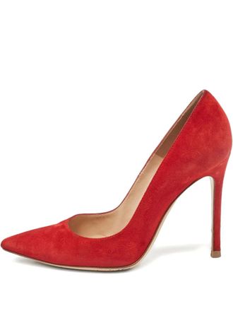 Gianvito Rossi escarpins en daim - Rouge