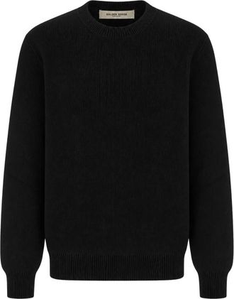 Golden Goose Pull col rond c&ocirc;tel&eacute; - Homme - Pulls - Noir - Taille: L